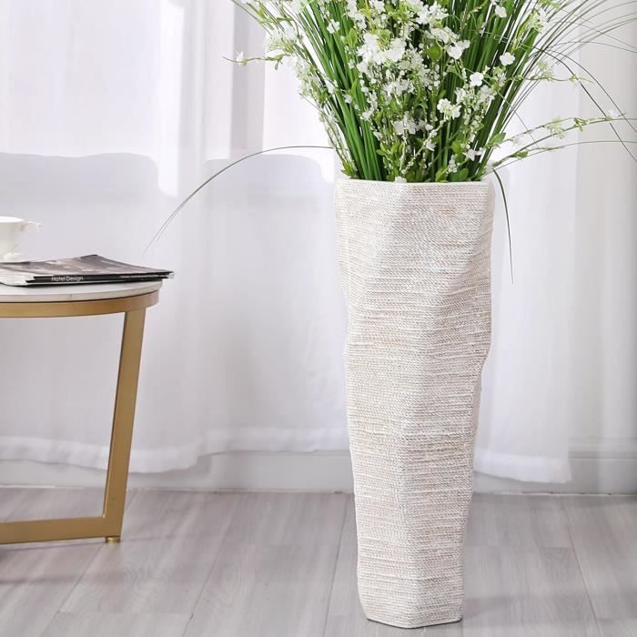 Leewadee Grand Vase A Poser Au Sol 58 cm Haut - Vase De Sol pour Fleur ...