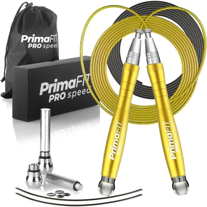 PrimaFIT Pro Speed Corde à Sauter Crossfit Adulte Lestée Rope pour ...