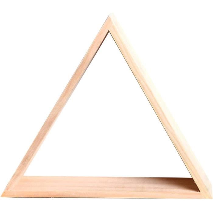 Étagère En Bois Étagère De Décoration Murale Triangle Pour Salon ...