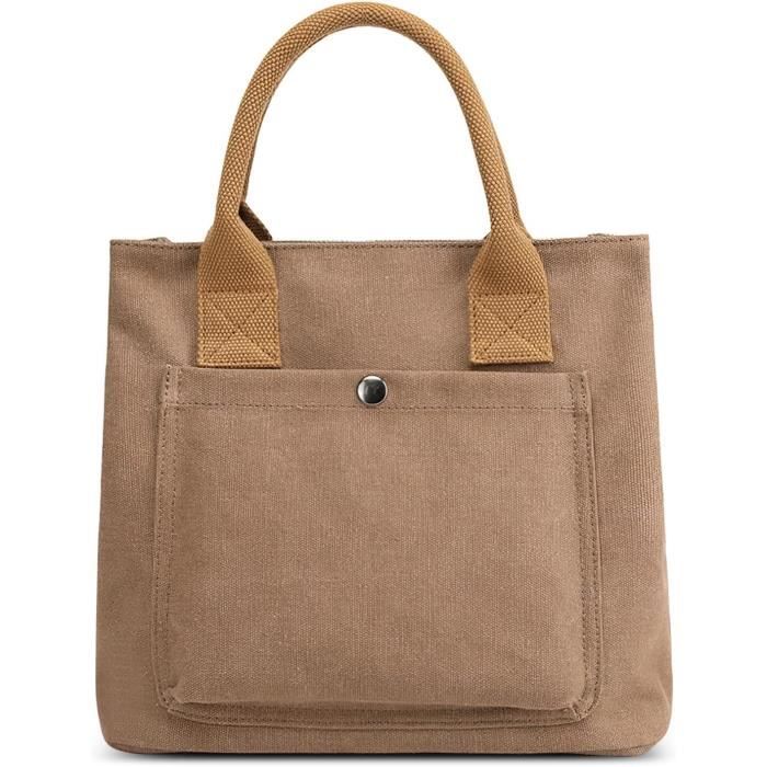 Sac À Main Femme Décontracté Toile Sac Cabas Hobo Sac Fourre-Tout Dames ...