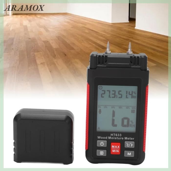 ARAMOX Médienne d'humidité en bois Tester d'humidité en bois Détecteur ...
