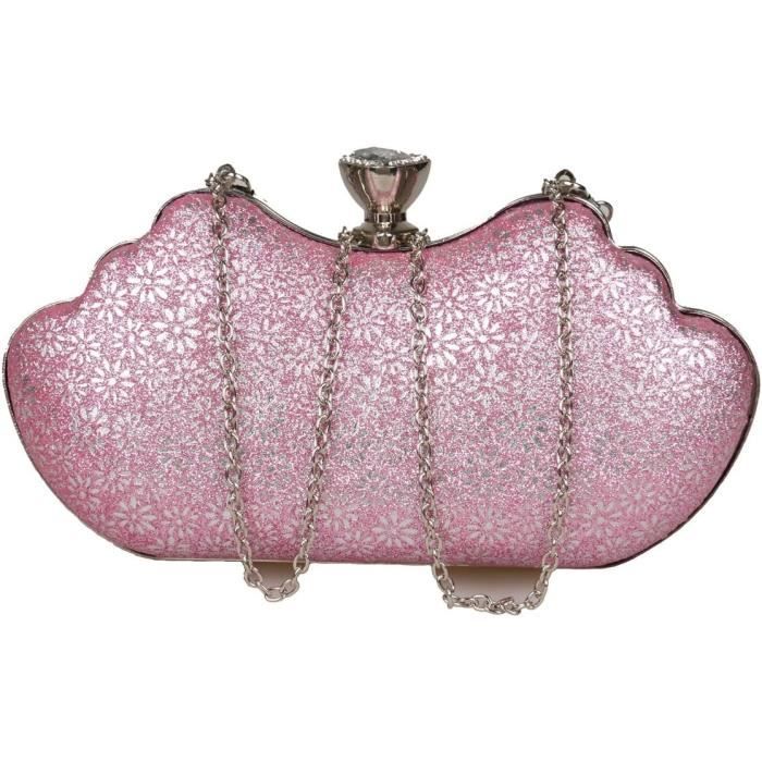 Sac À Main Rigide Pour Femme Avec Strass Sac À Main - Pochette De ...