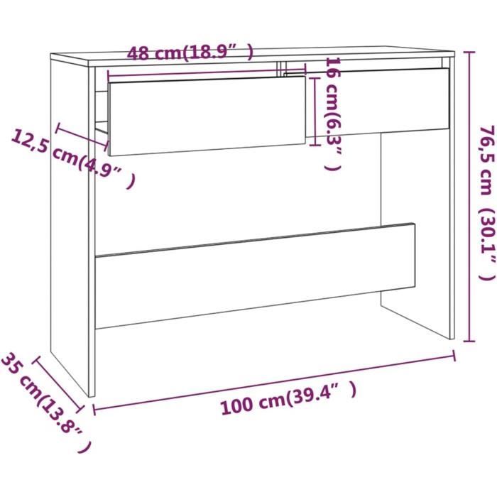 Table console, Table de réception, entrées d'entrée, meuble d'entrée ...