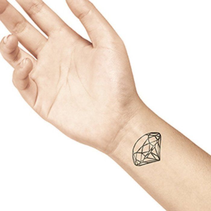 Tatouage éphémère - Ladot - Diamant - Taille L - Encre hypoallergénique ...