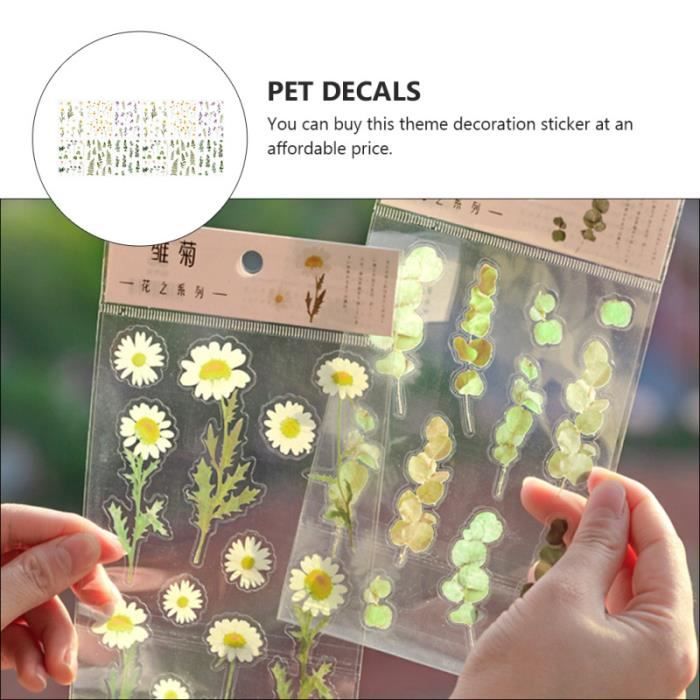 12 Feuilles Creative Belle décoratif Stickers stickers - lettres ...