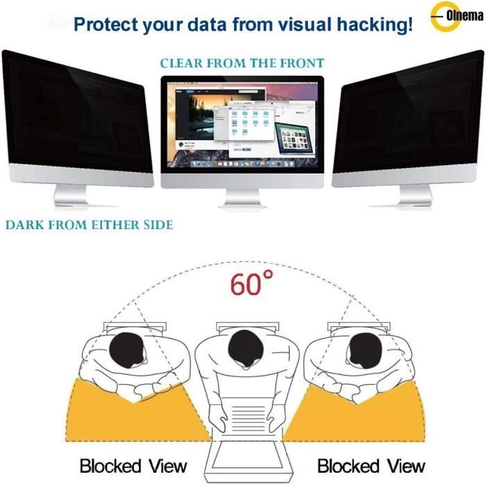 Filtre D'Écran De Confidentialité Pour Moniteur D'Ordinateur Et Pc I ...