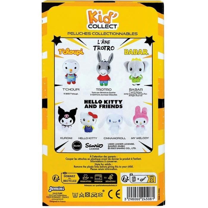 Peluche à collectionner My Melody - JEMINI - HELLO KITTY - Kid'collect ...