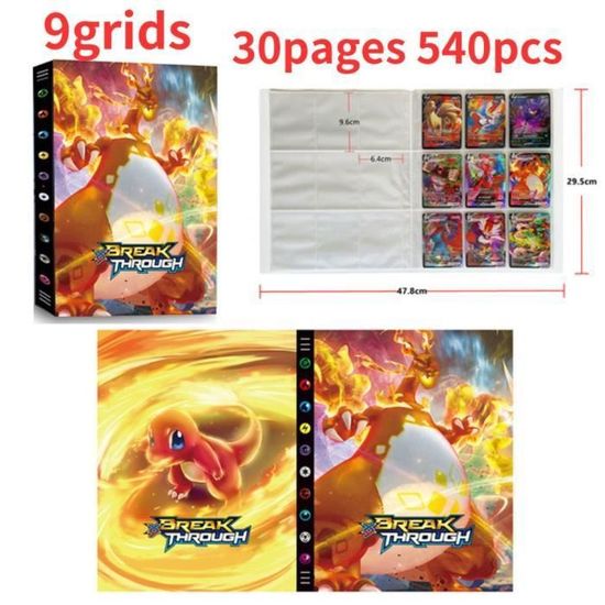 Album range cartes Pokemon - Pokémon - PIK156 U - 9 poches - 540 cartes ...