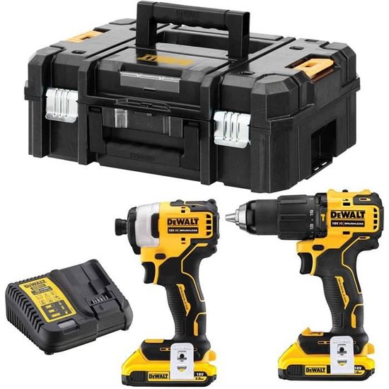 Batterie combinée DEWALT - DCK2062D2T-QW - 18V/2Ah - Li-ion - Secteur - Cdiscount Bricolage