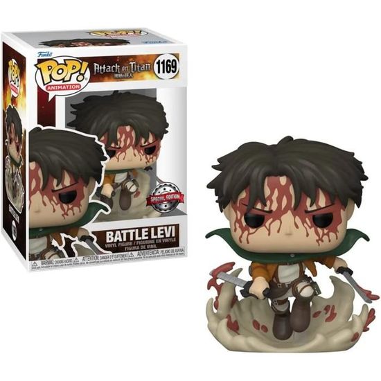 Figurine l'attaque des Titans - Battle Levi - Pop 10 cm - Cdiscount ...