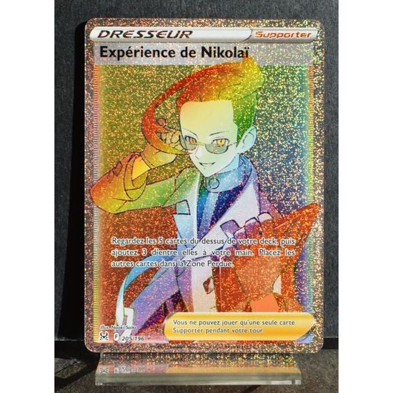 Carte Pokémon Expérience de Nikolaï 205-196 EB11 - Origine Perdue NEUF FR - Cdiscount Jeux - Jouets