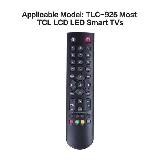 TELECOMMANDES,TLC 925 Smart TVs--Télécommande de remplacement RC802V ...