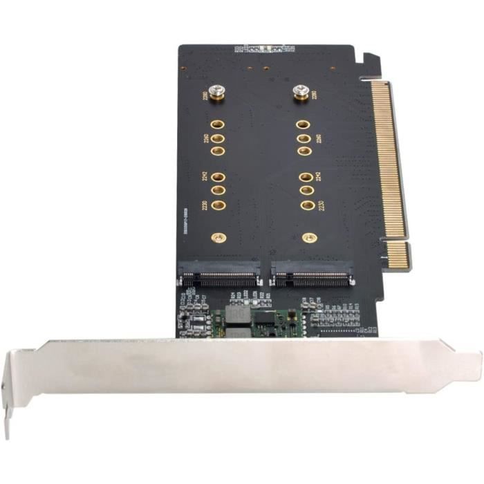 Cablecc Lot de 4 cartes RAID NVME M.2 AHCI vers PCIE Express 3.0 Gen3 ...