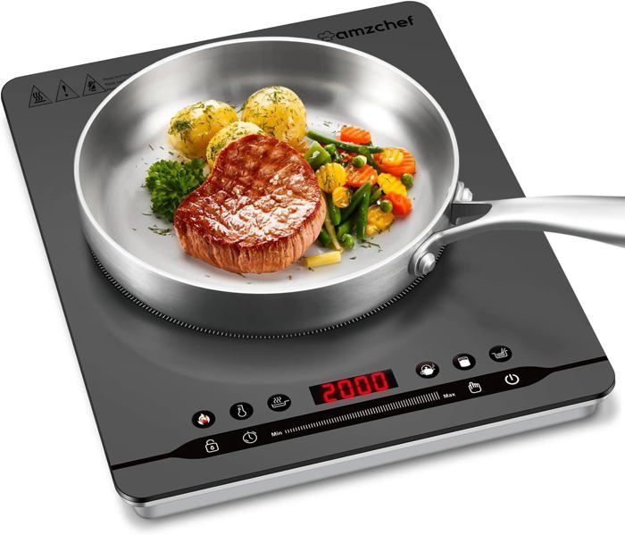 2000W Plaque De Cuisson Induction Portable Avec Fonctionnement ...