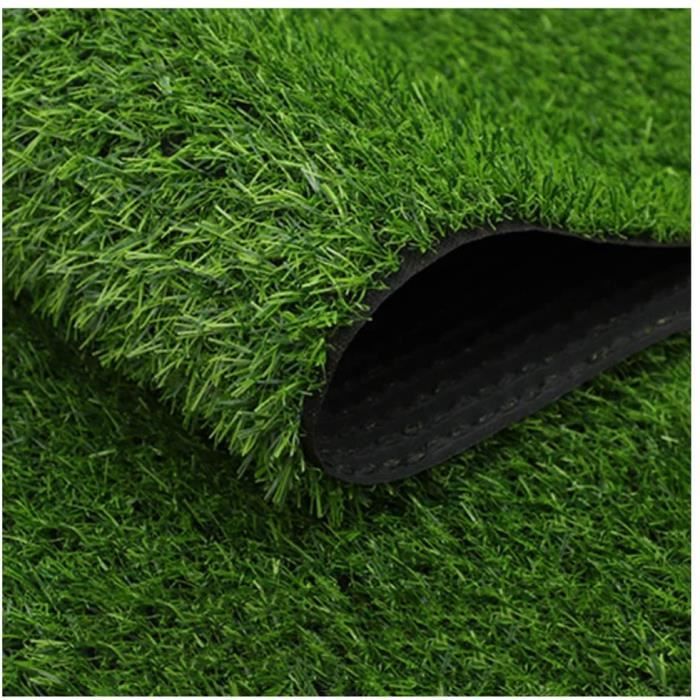 Gazon Artificiel Zone d'herbe 20 mm Hauteur de Pile Cryptage Tapis d'herbe de Jardin Tapis de ...