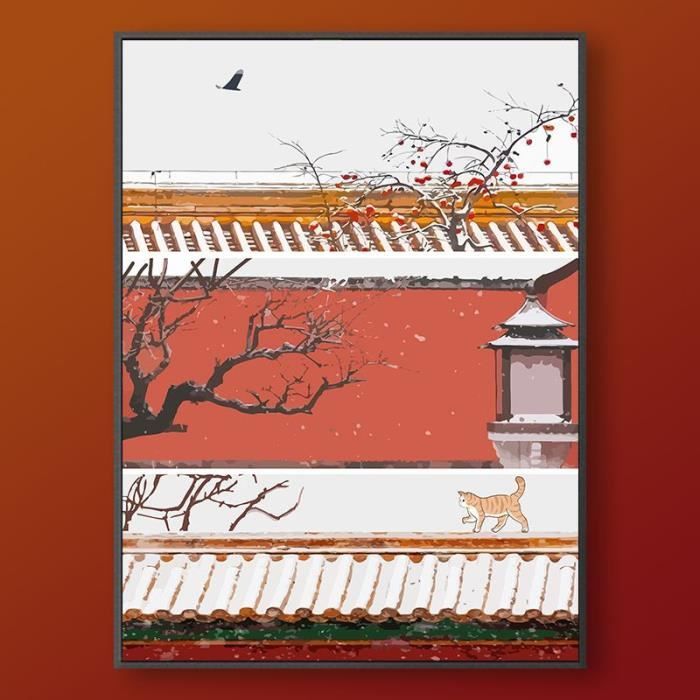 Peinture Numero Adulte 30*40cm main de la construction des murs du ...