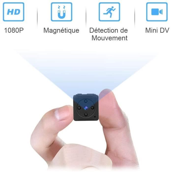 Mini Camera Espion Enregistreur, Full HD 1080P Magnetic Spy Cam sans ...