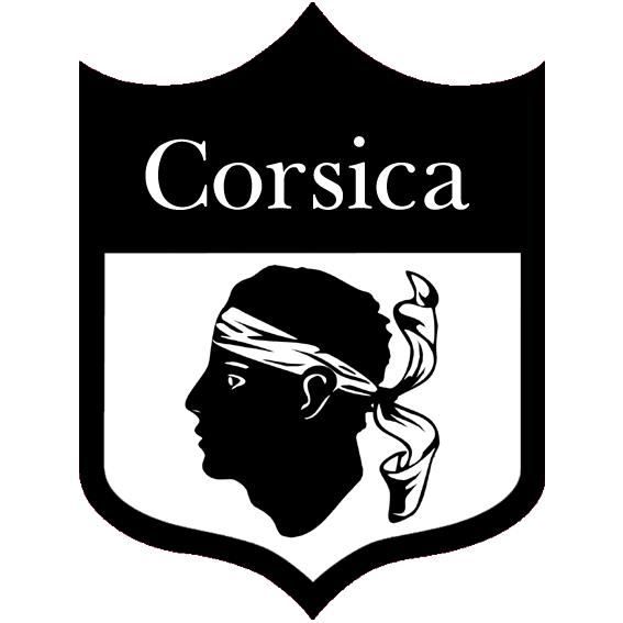 Autocollant/sticker - Corsica - Blason - Noir - Cdiscount Au quotidien