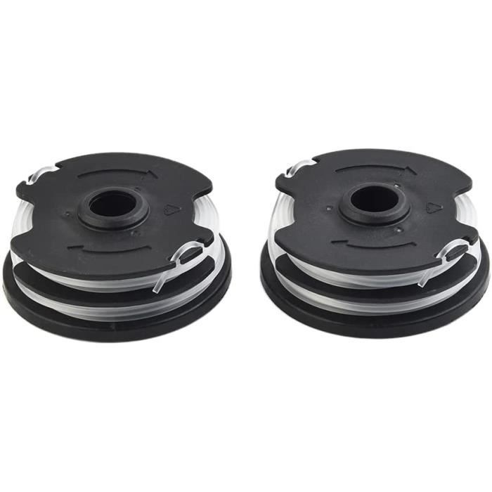 Lot de 2 bobines et fil pour débroussailleuse Greenworks G40lt G40lt30 21107 - Recharges de ...