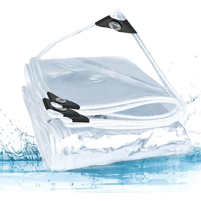 Bâche Transparente avec Oeillet, Bache Impermeable, Anti-intempéries ...