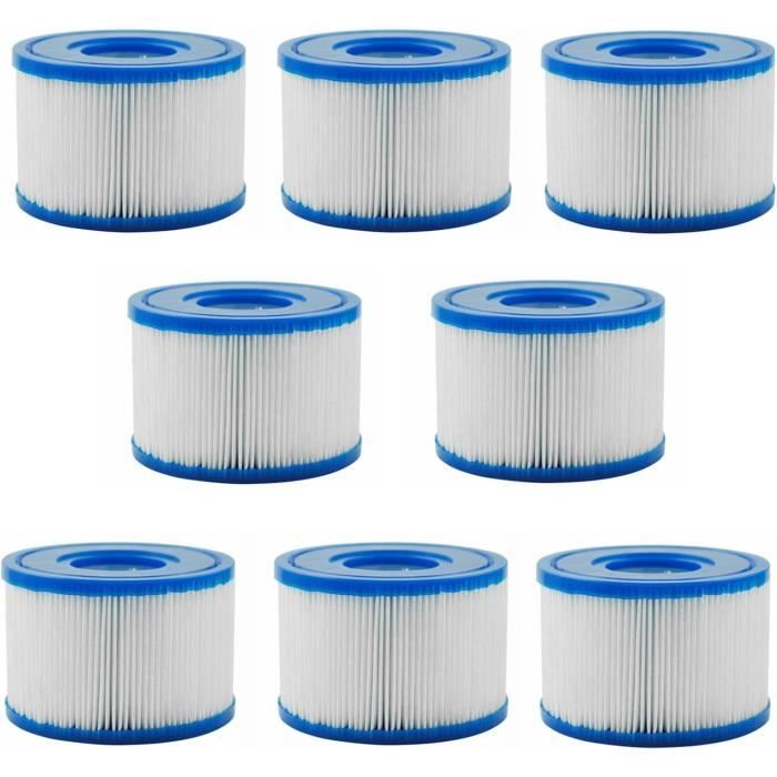 AJW-Lot de 8 filtres S1 pour spa Intex de type S1 pour jacuzzi Intex ...