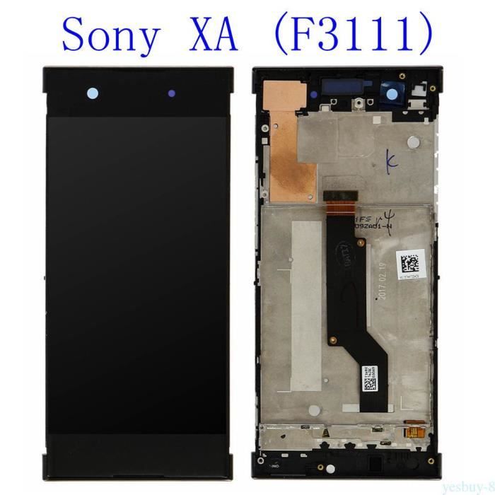 ÉCRAN LCD + VITRE TACTILE SUR CHASSIS POUR SONY XPERIA XA F3111 NOIR - Cdiscount Téléphonie