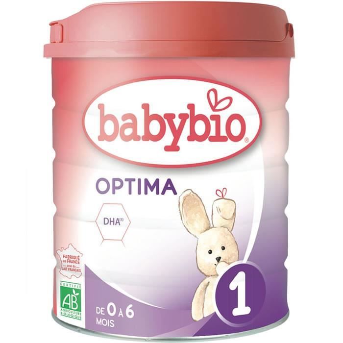 BABYBIO : OPTIMA - Lait en poudre 1er âge de 0 à 6 mois 800 g - Achat ...