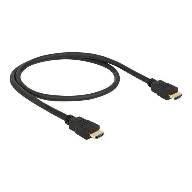 DeLOCK HDMI avec câble Ethernet HDMI (M) pour HDMI (M) 50 cm noir ...