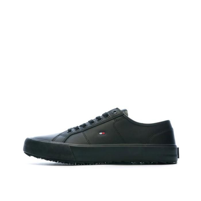 Baskets Noir Homme Tommy Hilfiger Cleated Black - Cdiscount Chaussures