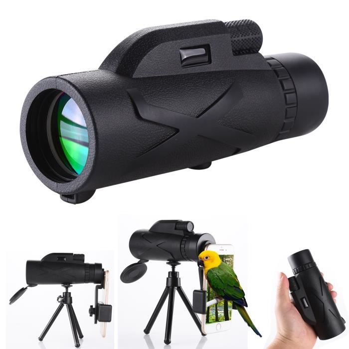 Télescope monoculaire RUMOCOVO - Zoom 80x - Objectif optique 100mm ...