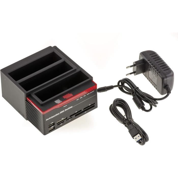 Docking Station Triple 2 Ports Sata Et Un Port Ide 2.5 Et 3.5 Vers Usb ...