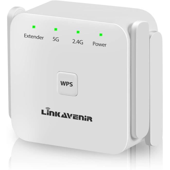 Répéteur Wifi 1200Mbps Amplificateur Wifi Puissant Bi-Band 5Ghz-2.4Ghz ...