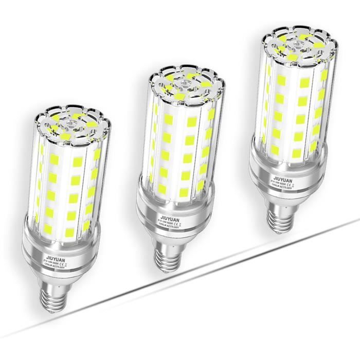 Ampoule Led E14, 10W (Équivalent Ampoules Halogène 100W), 1250Lm Ampoules Led A Vis Blanc Froid ...