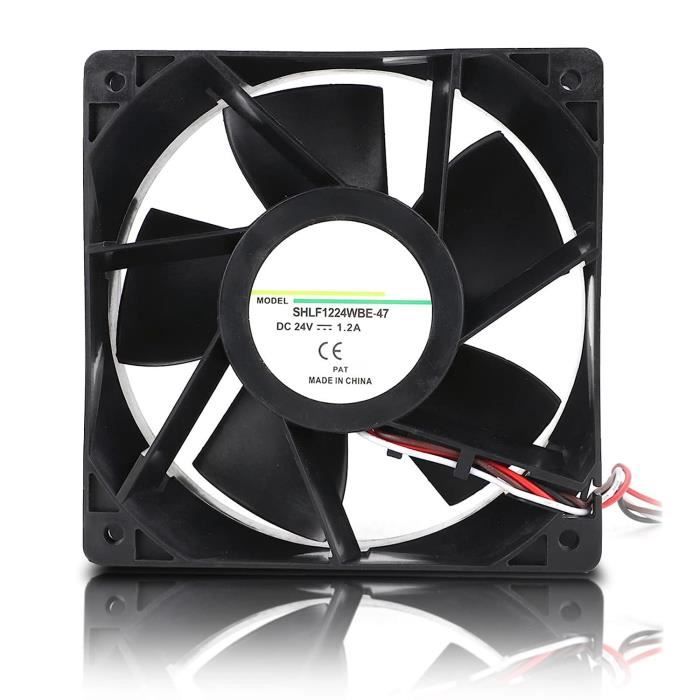 24V Ventilateur De Refroidissement Onduleur 28.8W 4800 Tr-Min Ventilateur De Boîtier D ...