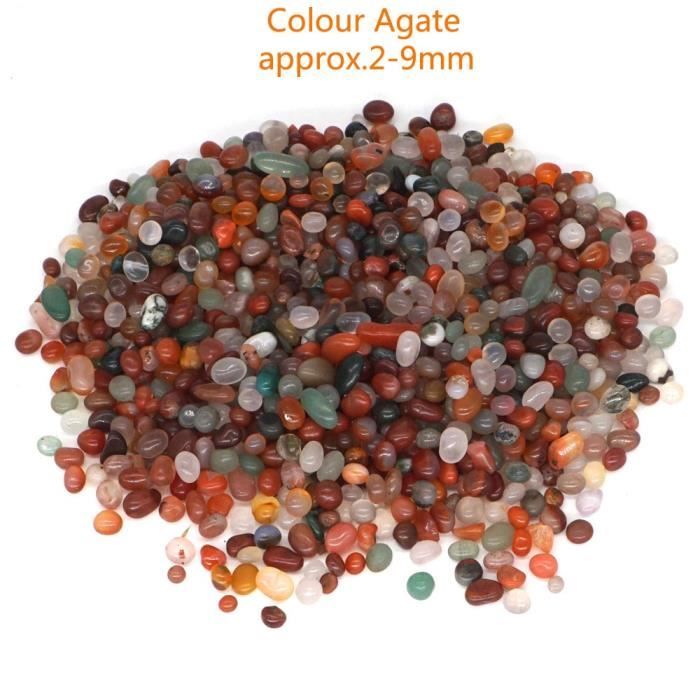 GALET,Colour Agate-50g--Pierres naturelles en cristal, minéraux de ...
