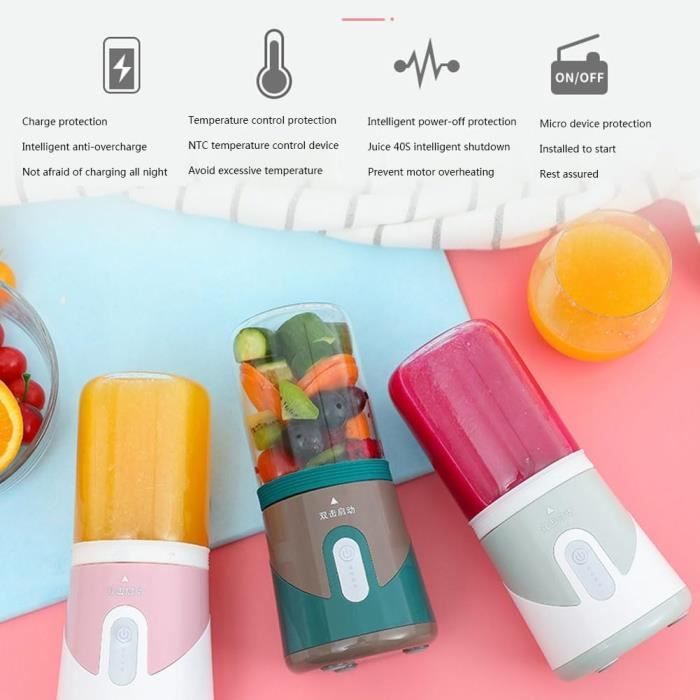 Portable Juicer Cup Mixeur De Fruits Électrique Presse-Agrumes Pour ...