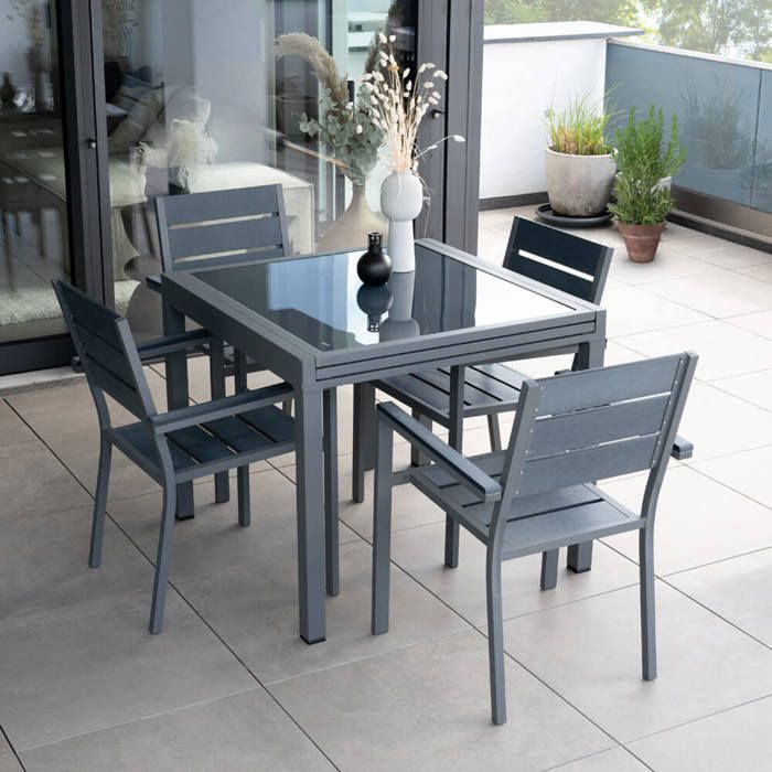 Table de jardin HOME DELUXE 'VERANO' >Version: Table sans chaises ...