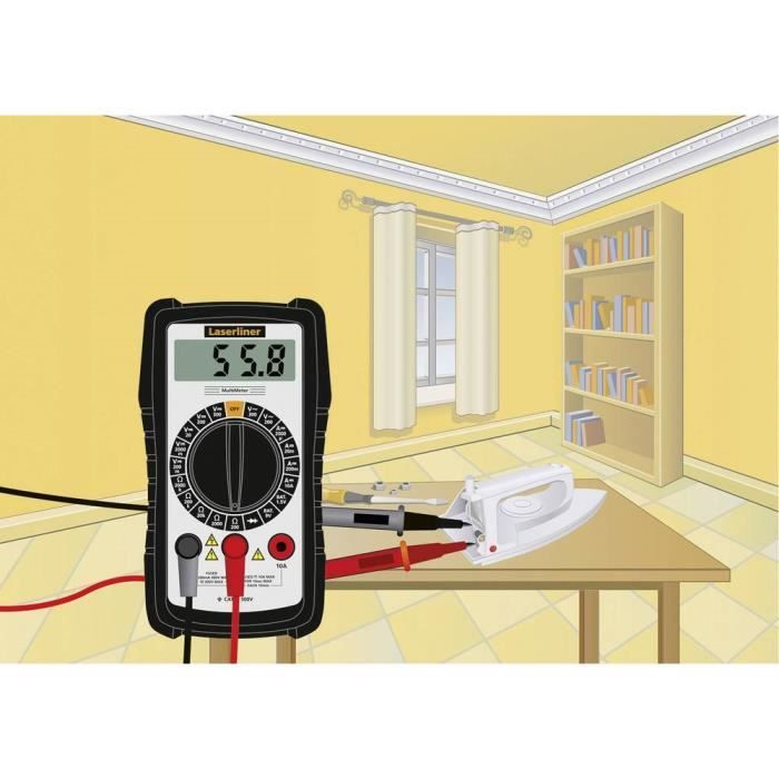 Laserliner MultiMeter Multimètre numérique CAT III 300 V Affichage ...