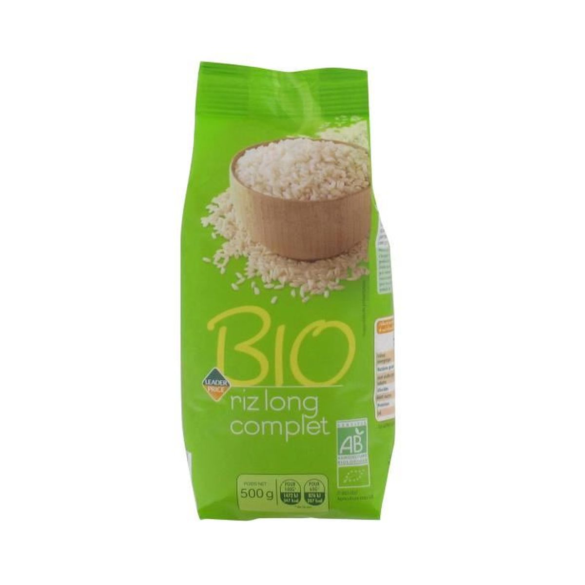 Riz long complet Bio - 500g - Cdiscount Au quotidien
