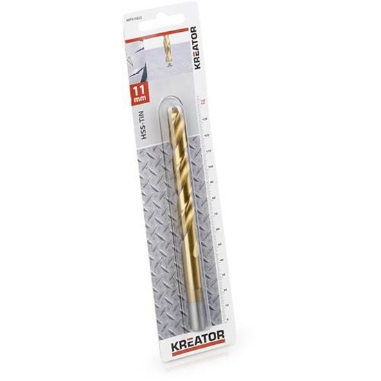 Foret métal pour perceuse HSS Titane 11 x 142mm - KREATOR - Cdiscount ...