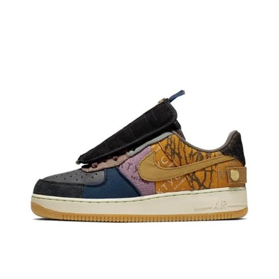 Basket Travis Scott x Nike Air Force 1 Low Cactus Jack TS - Cdiscount ...