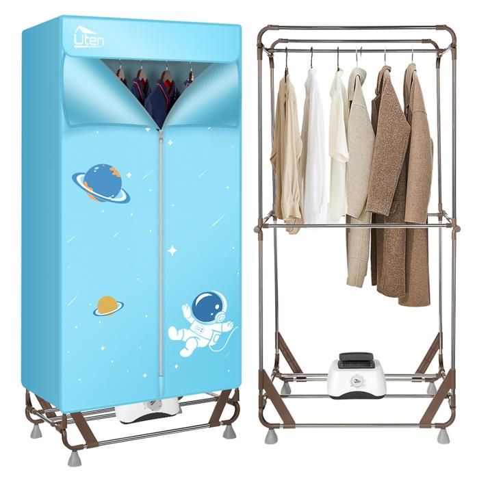 UTEN Sèche-Linge Électrique,Sèche-linge Pliable Portable 1500W,2 ...