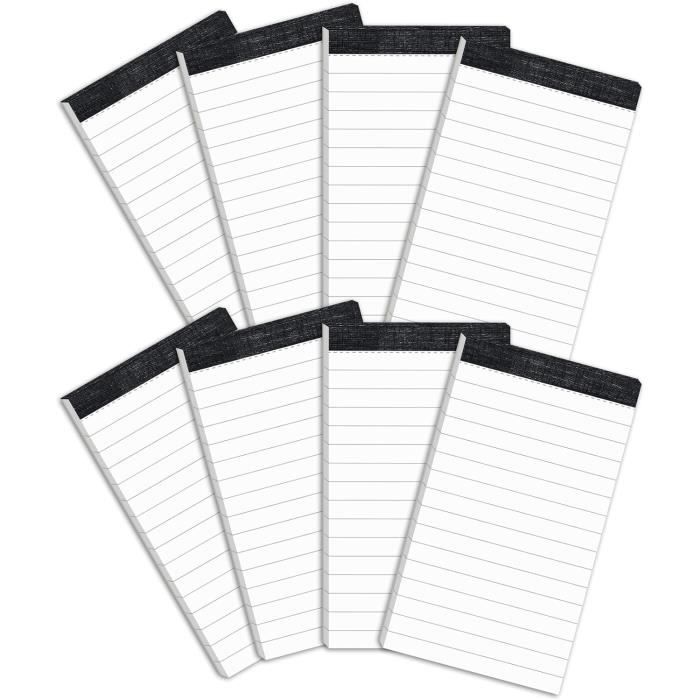 A7 Blocs-notes Pack de 8 petits blocs-notes avec interligne de 7 mm ...