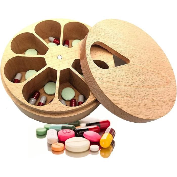 Pilulier Journalier Français Pilulier 7 Jours Distributeur de Pilules ...