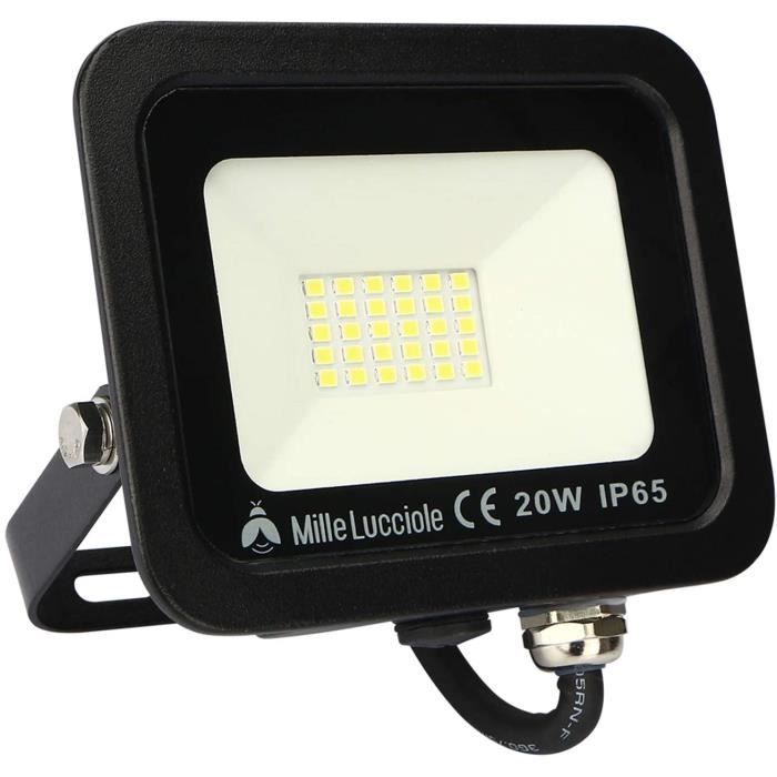 Projecteur led Exterieur 20W projecteur led 2000LM 4500K Blanc Naturel ...
