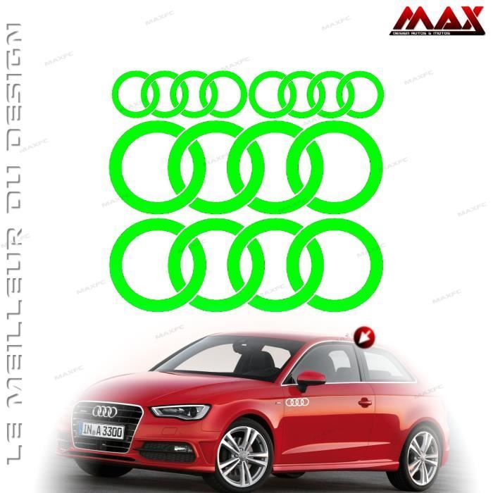 4 Stickers AUDI A1 A3 A4 A5 A6 Q3 Q5 Q7 TT RS 200-100 mm autocollant ...