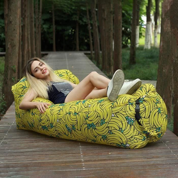 Hamac Gonflable Air Canapé Gonflable Exterieur Étanche Longue Chaise ...