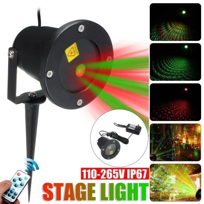 Projecteur laser exterieur nol effet de motifs toils RVB tanche EU 220V ...