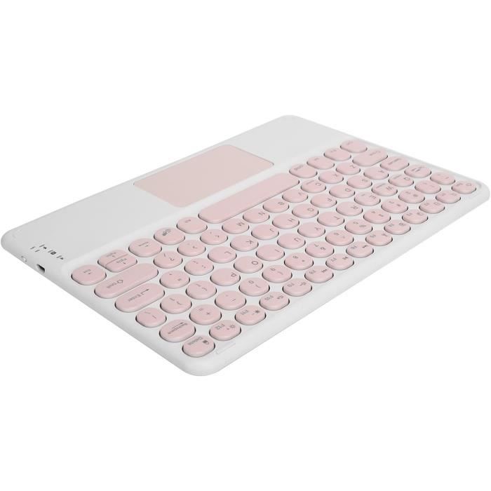 Clavier Touchpad Round Keycap, Clavier Ergonomique Ultra-Mince 10 ...