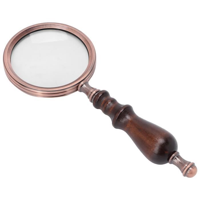 10X Loupe De Lecture Vintage En Métal Miroir Grossissant à Main ...